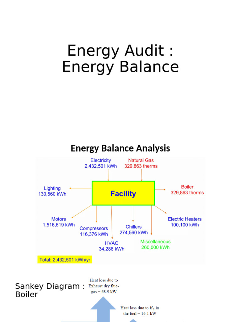 Energy Audit - Energy Balance | PDF