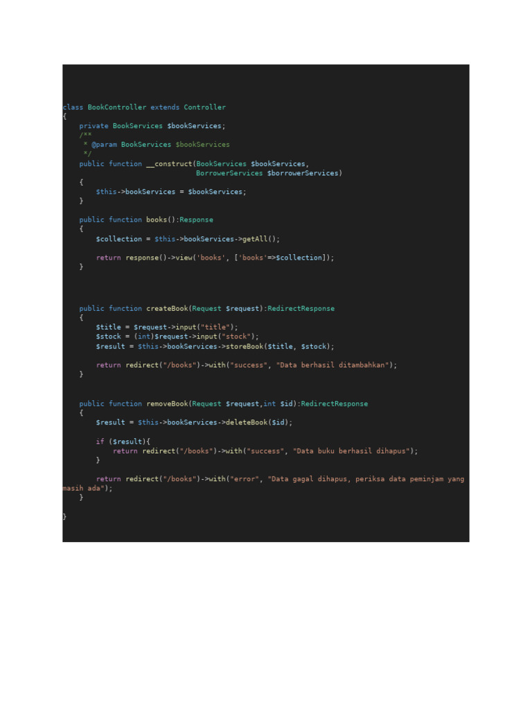 Contoh Kode Controller | PDF