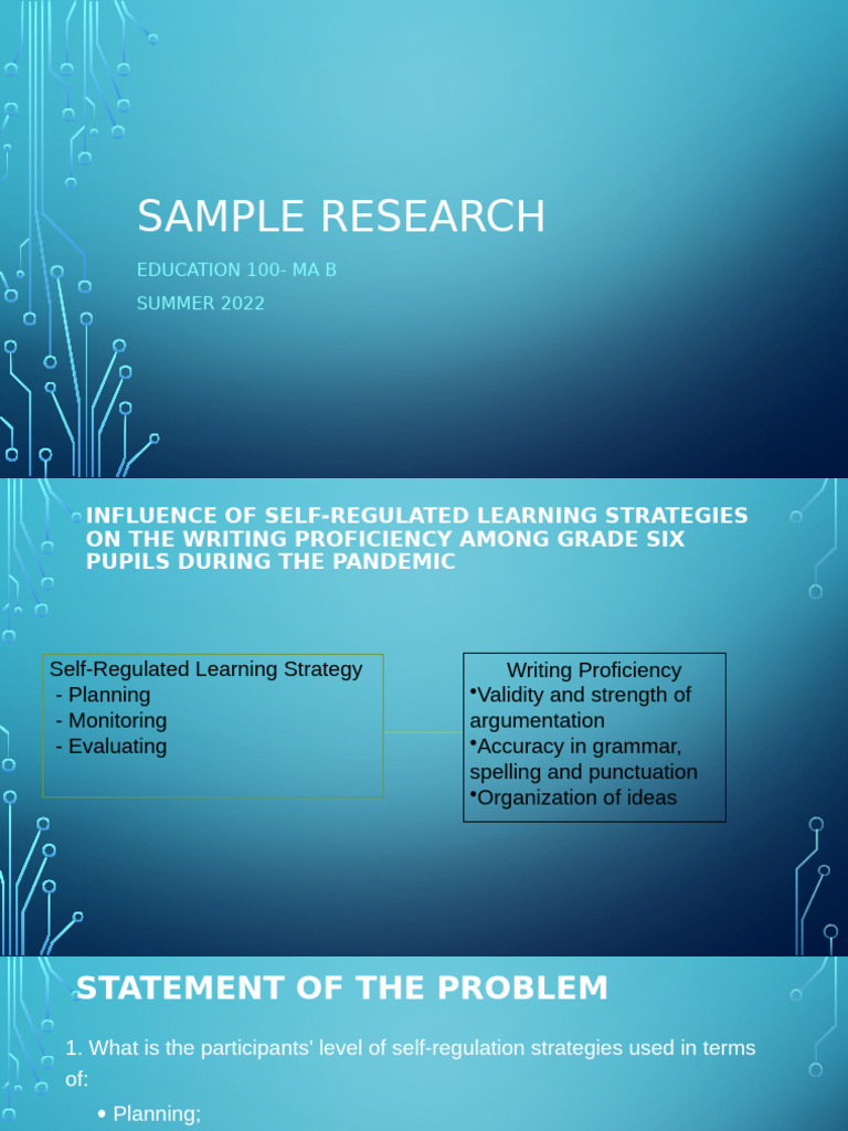 Self Regulated Learning | PDF | Proofreading | Argument