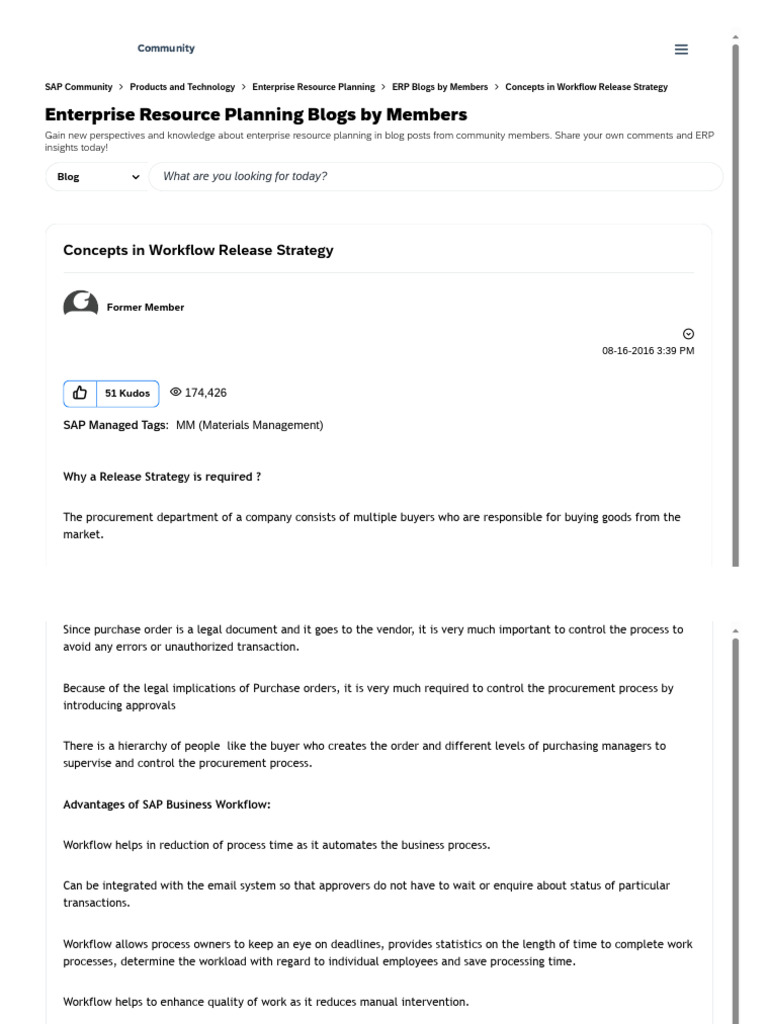 Concepts in Workflow Release Strategy - SAP Community | PDF ...