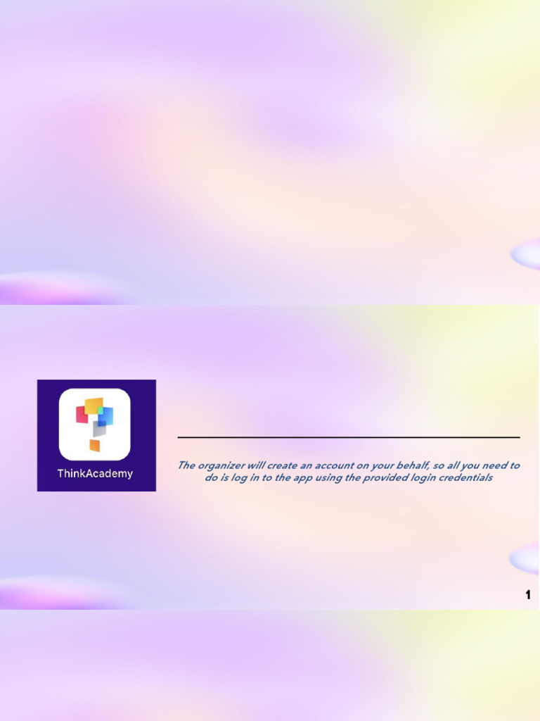 Think Academy App Login Guide | PDF | Login | Computing