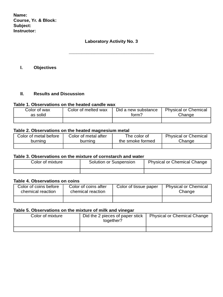 Lab Report Sheet 3 | PDF