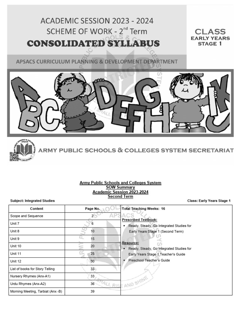 Class - EYS 1 - Consolidated - 2nd Term - Cold & Warm Region-3 | PDF | Learning | Teachers