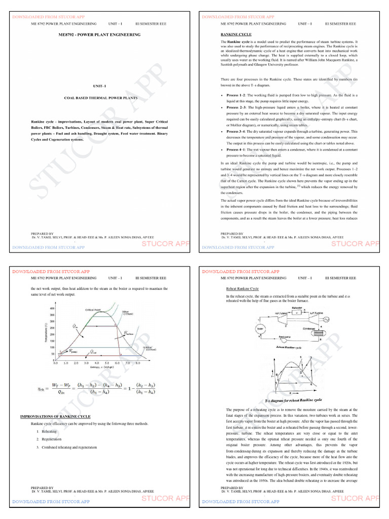 ME8792 Power Plant Engineering | PDF | Boiler | Turbine