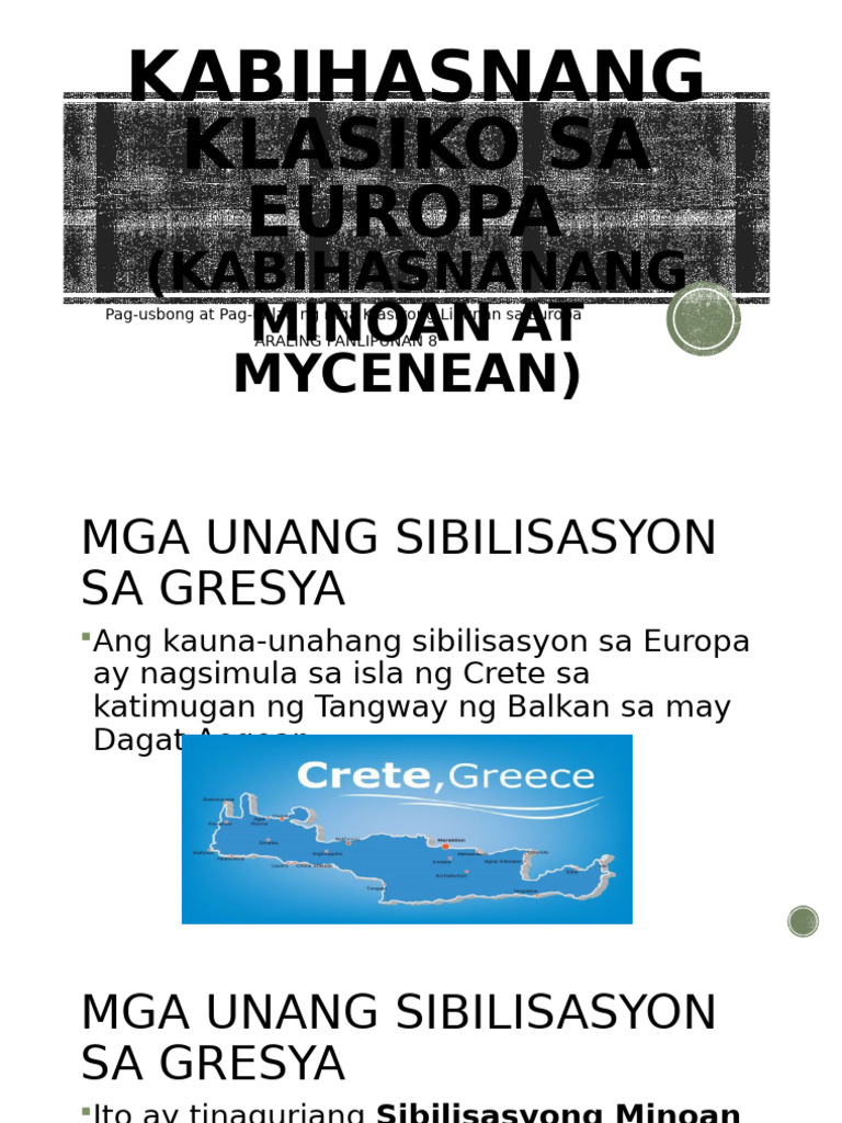 02-Unang Sibilisasyon Sa Gresya | PDF