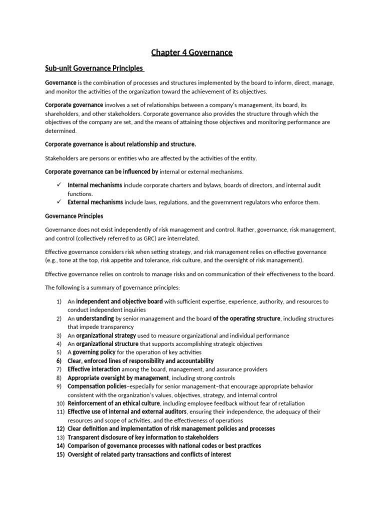 Chapter 4 | PDF | Internal Audit | Corporate Social Responsibility