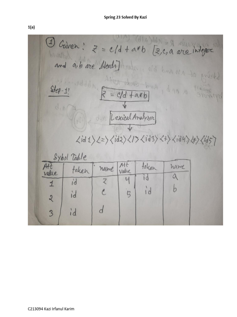 Autumn22 (SP23) Solution | PDF