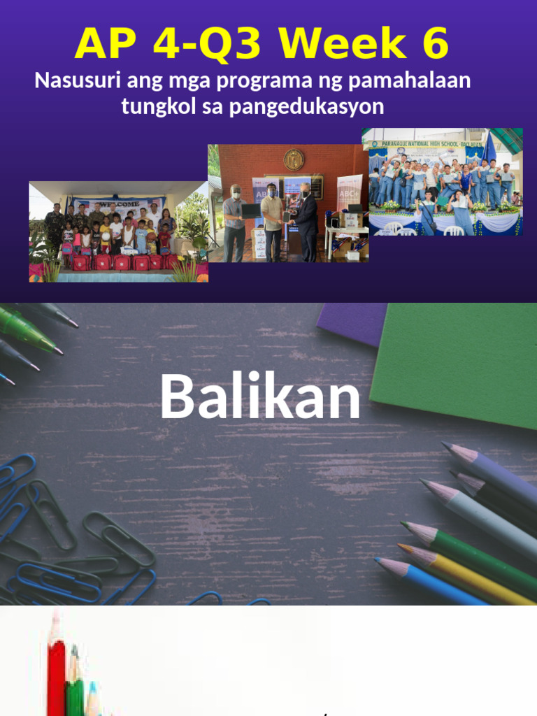 AP 4 Q3 Week 6 | PDF