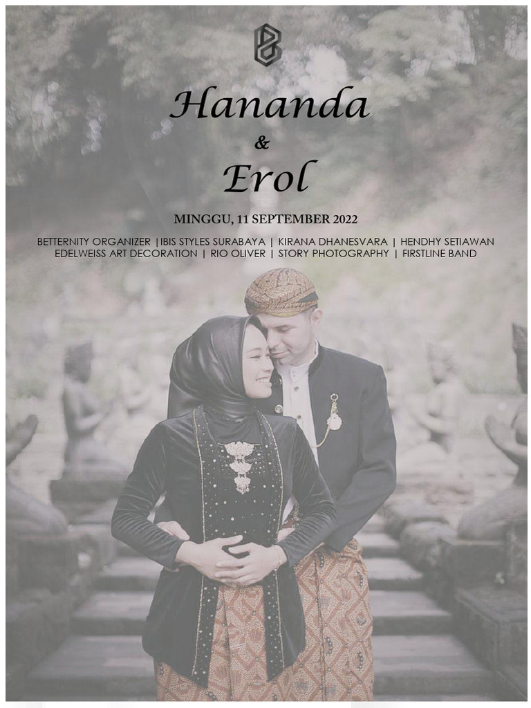 Panduan Resepsi Pernikahan Hananda & Erol | PDF