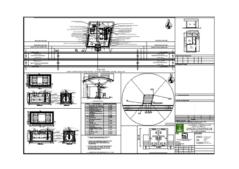 Fuel Station Layout Plan | PDF | Gas Technologies | Building Engineering