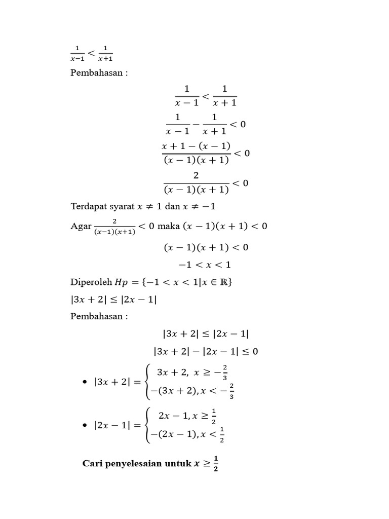 Pembahasan Kuis Kalkulus 1 2024 | PDF