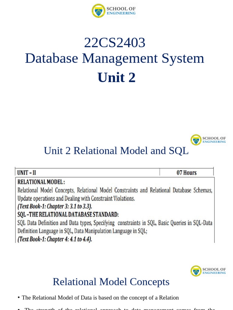 Relational Model & SQL Basics | PDF | Relational Database | Relational ...