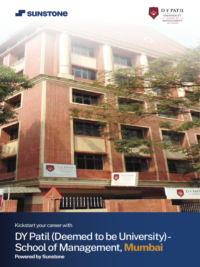 DY Patil University Management Programs | PDF | Business