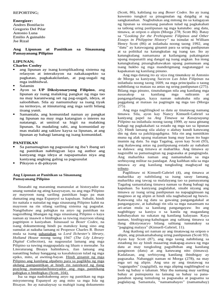 Reporting Cheat Sheet | PDF