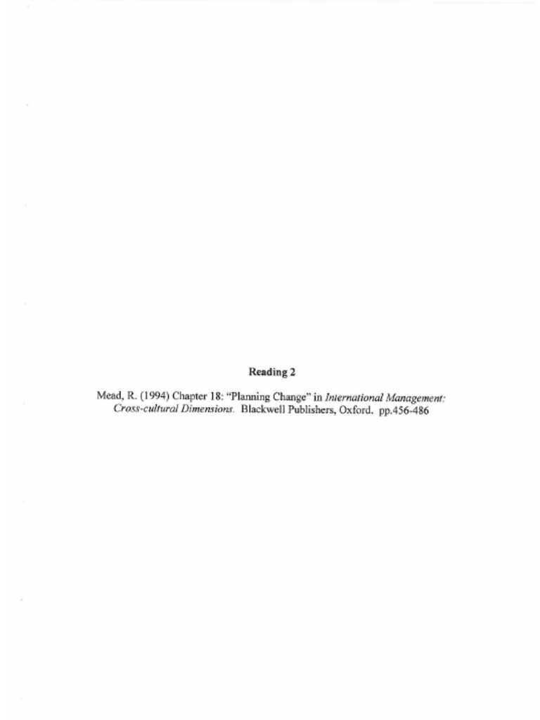 Int Man Unit 1 - Reading 2 - Mead | PDF