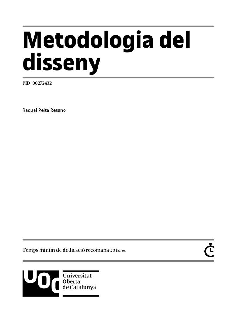 Metodologia Del Disseny | PDF