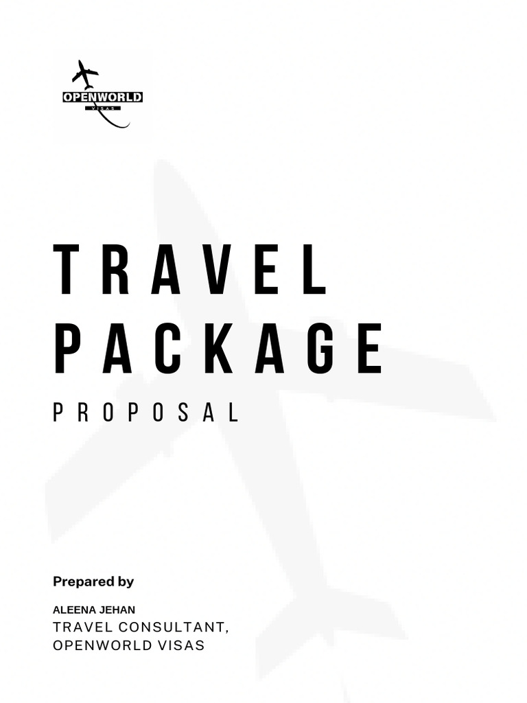 Travel Package Proposal Haroon Khan Openworld Visas Client PDF | PDF