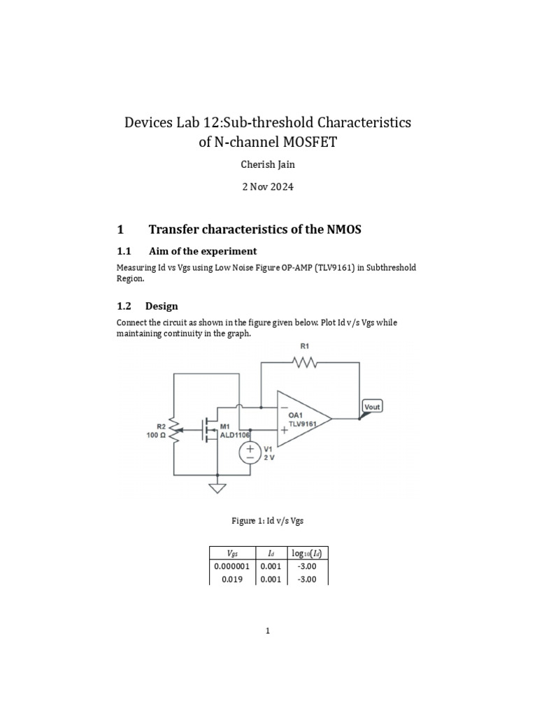 Lab12 Ee236 CJ | PDF | Mosfet | Amplifier