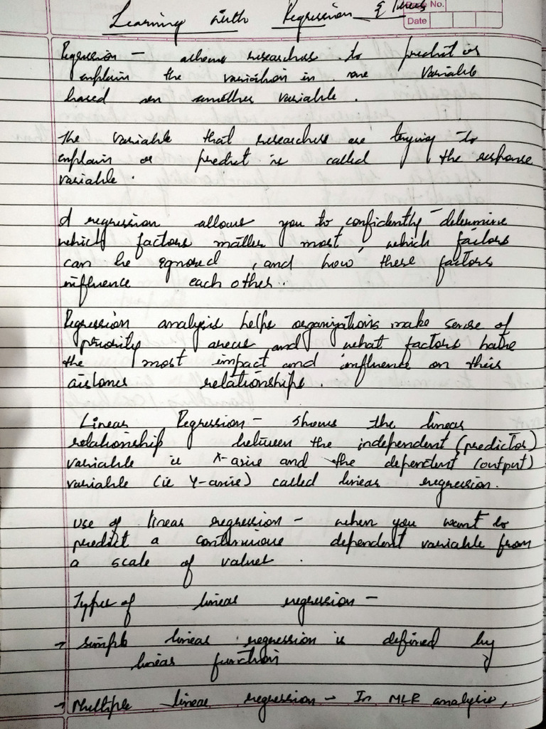 ML Notes | PDF