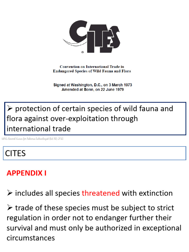 CITES | PDF | Cites