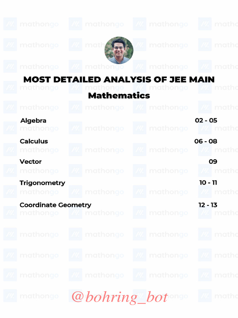 Mathematics Most Detailed Analysis of JEE Main 2023 Edition MathonGo | PDF