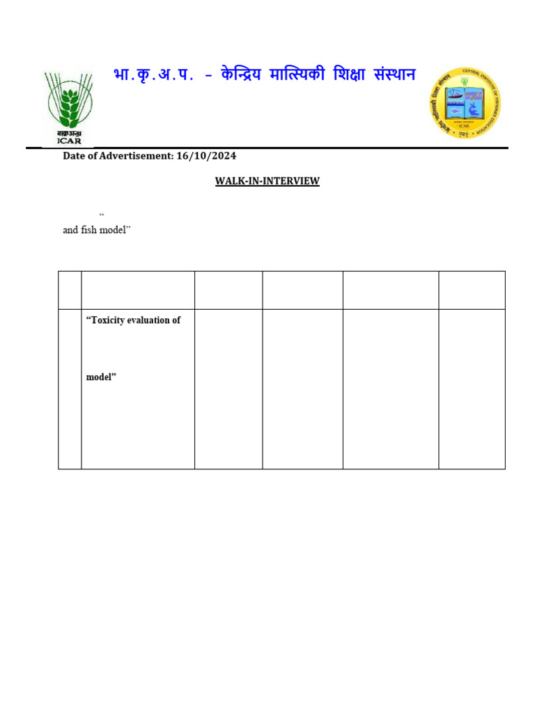 Advertisement Lab Assistant 22-10-2024 | PDF