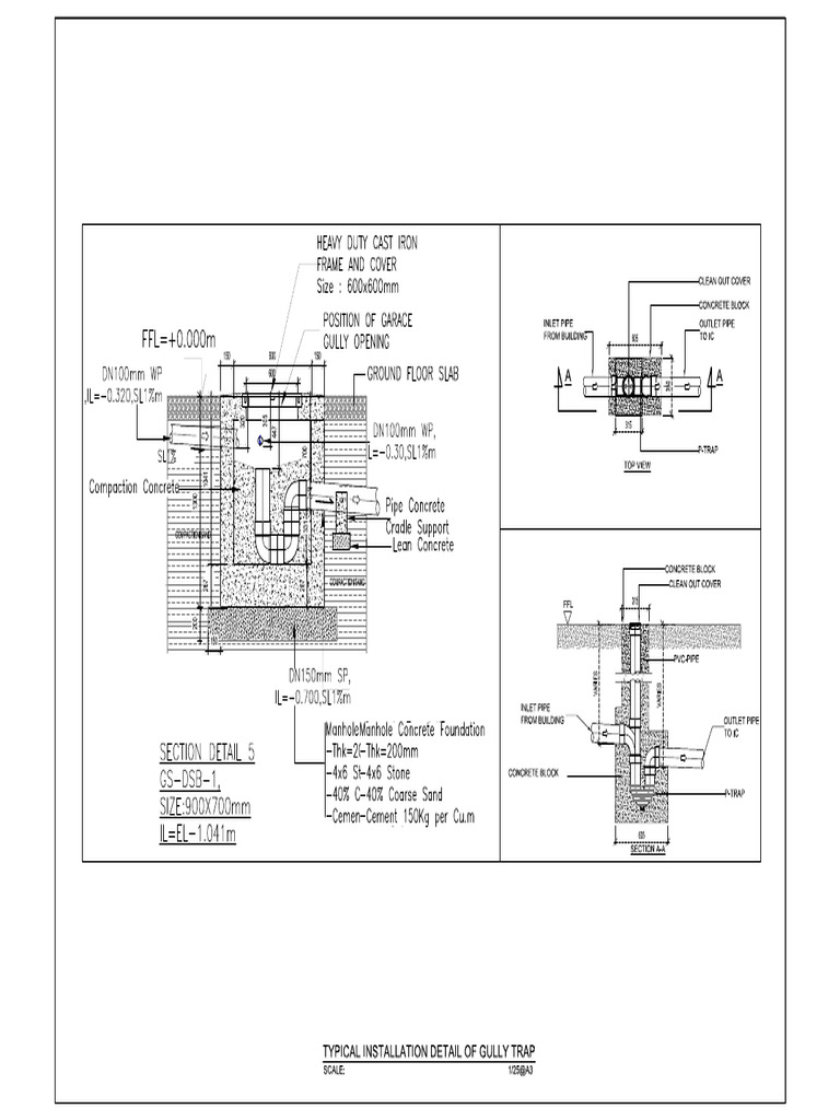 Gully-Trap-Installation-Detail-2 Gully Trap | PDF