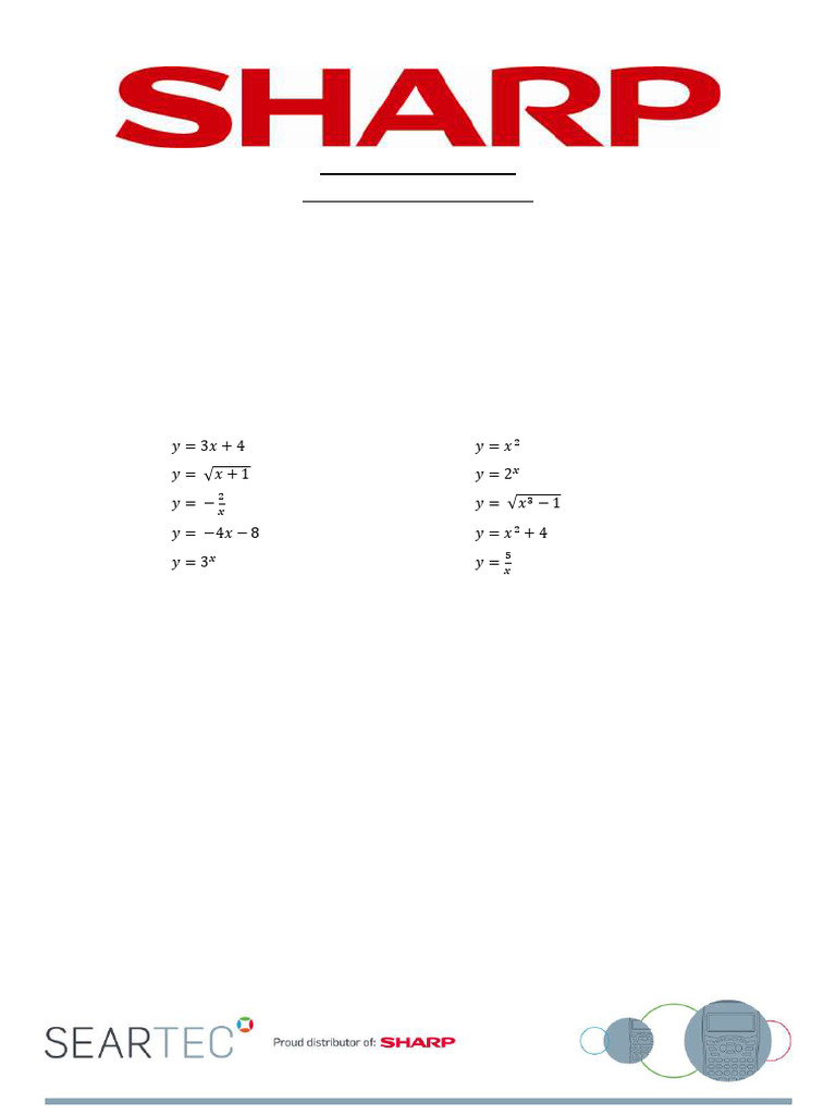 Grade 12 Functions Worksheet | PDF | Teaching Methods & Materials