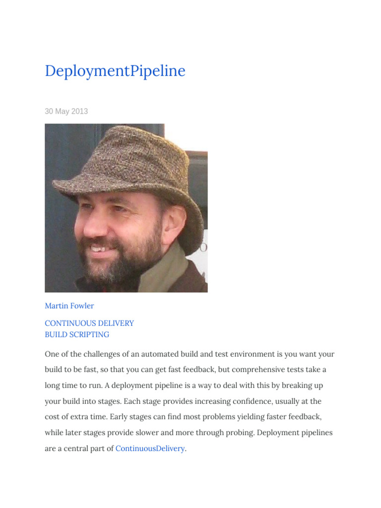 Deployment Pipeline | PDF | Computers Deployment Pipeline | PDF | Computers