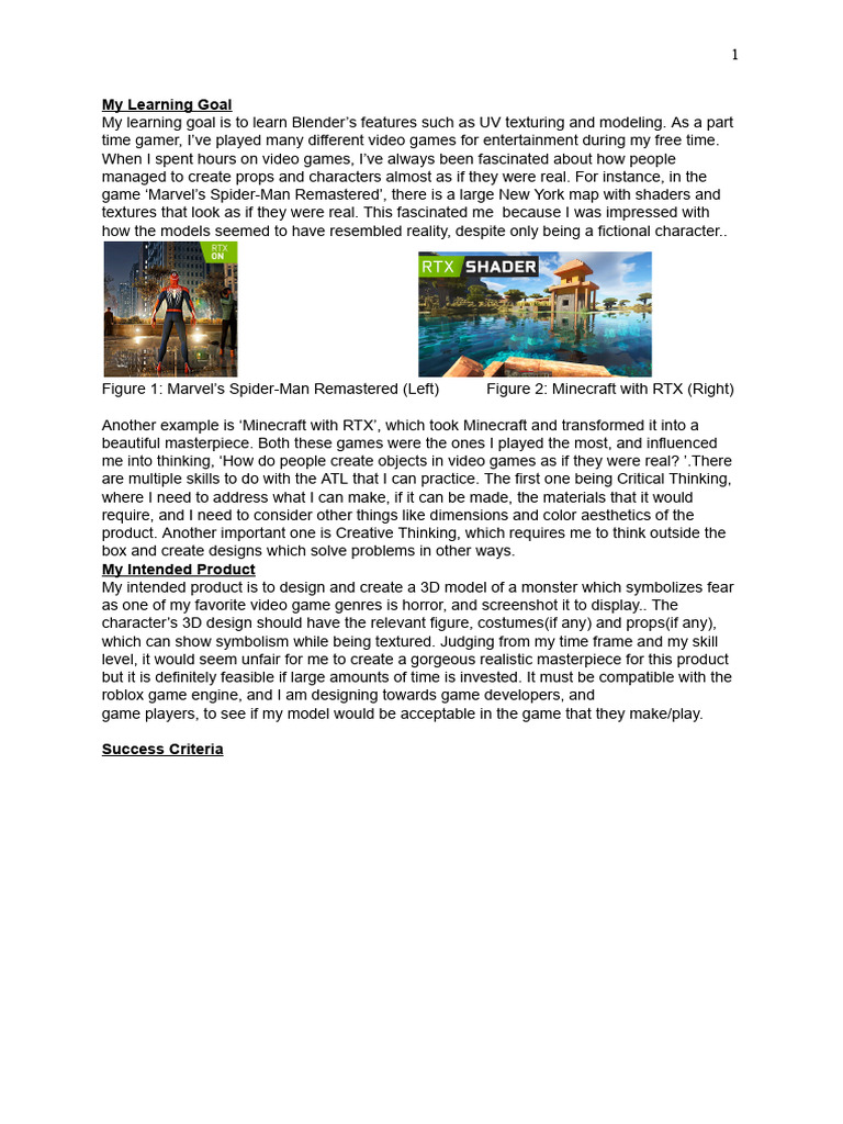 Blender 3D Modeling for Game Design | PDF | Blender (Software) | 3 D ...