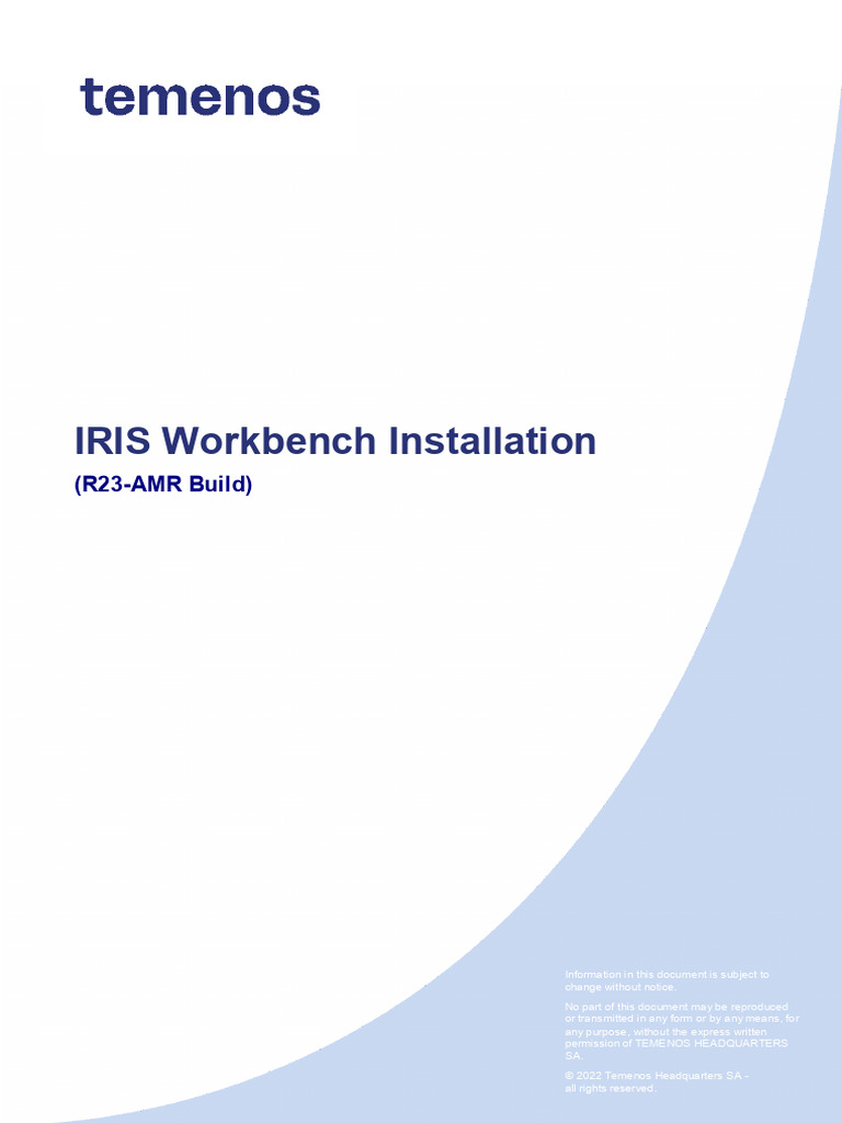 IRIS Workbench Installation | PDF | My Sql | Computing