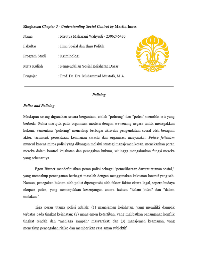 Ringkasan Chapter 5 PSKD 2024 | PDF | Ilmu Sosial