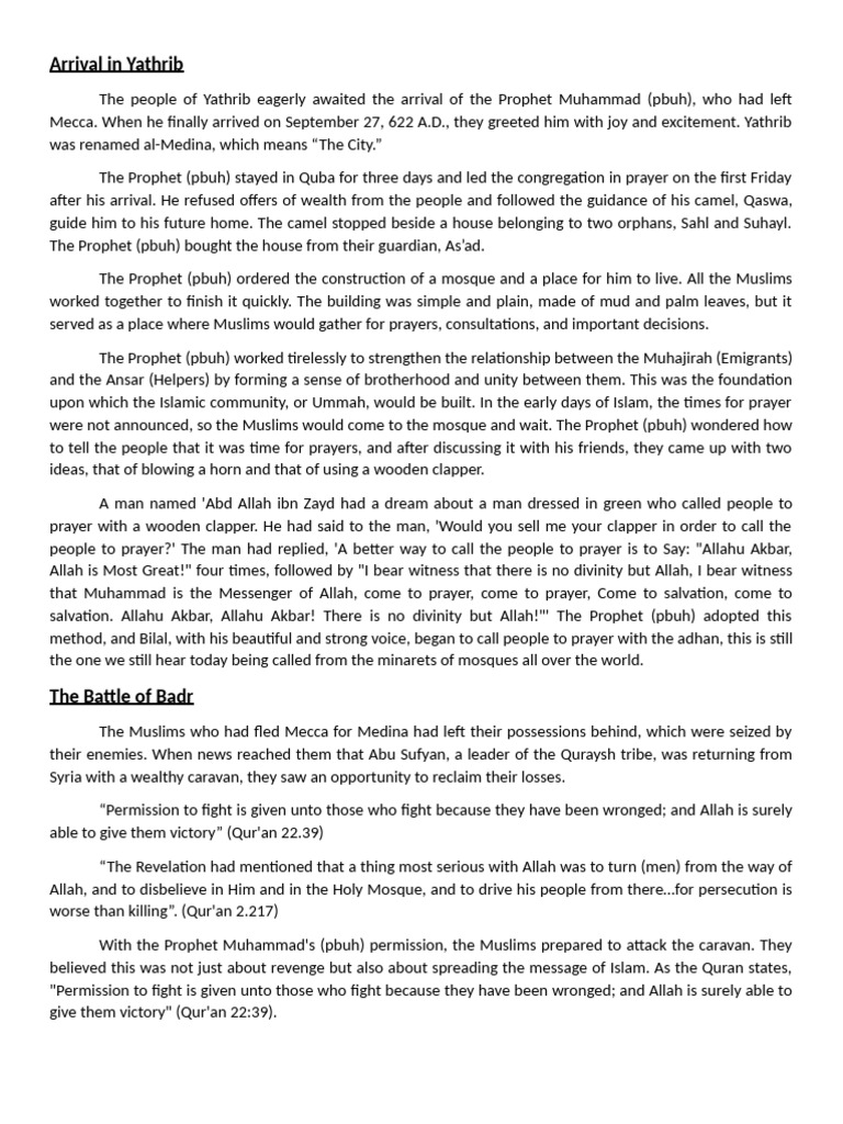 Prophet Muhammad | PDF | Muhammad | Medina