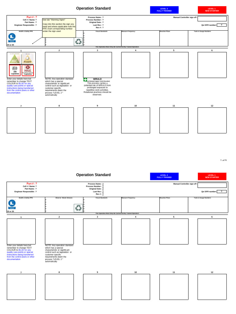 SOP template | PDF | Packaging And Labeling | Paper