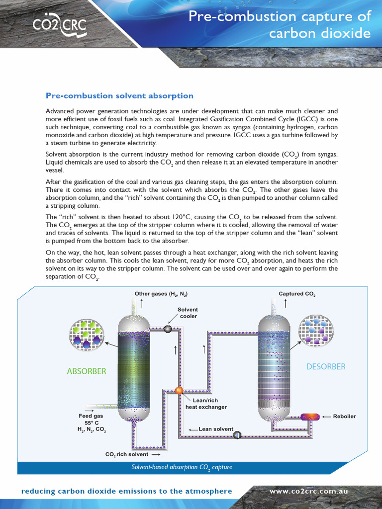 Solvent-Based CO2 Capture Techniques | PDF | Carbon Dioxide | Gasification