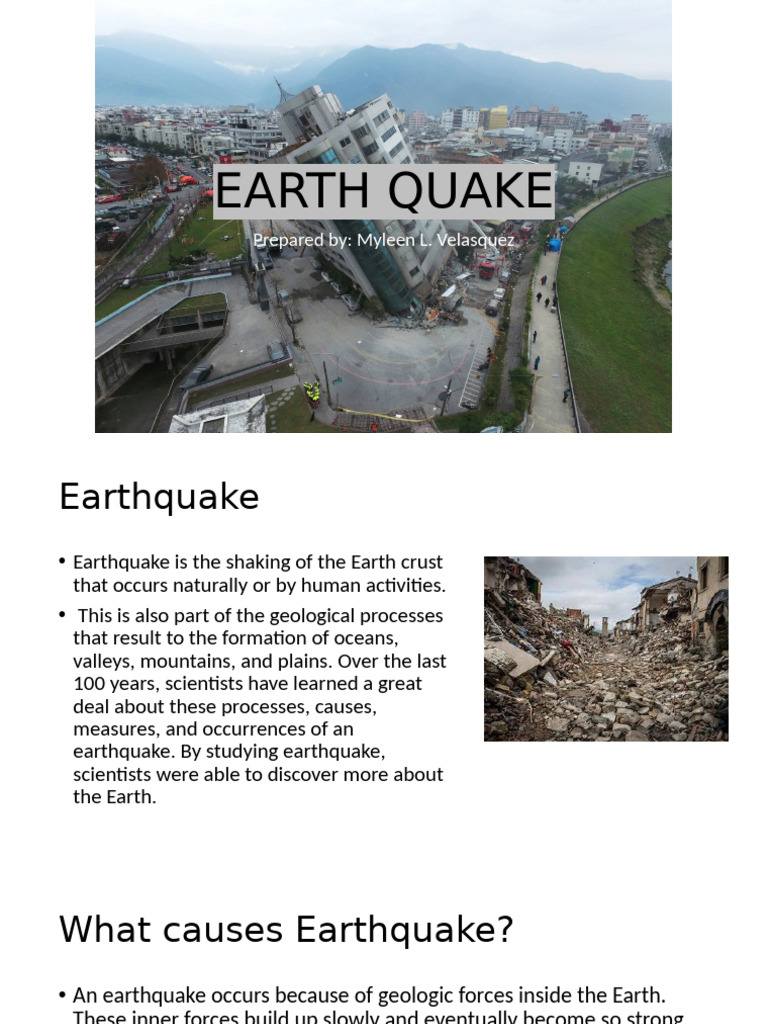 Earth Quake | PDF | Seismology | Waves