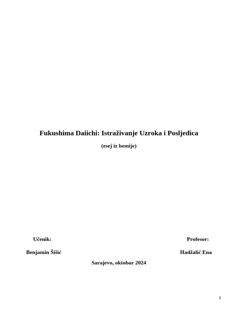 Fukushima Daiichi | PDF