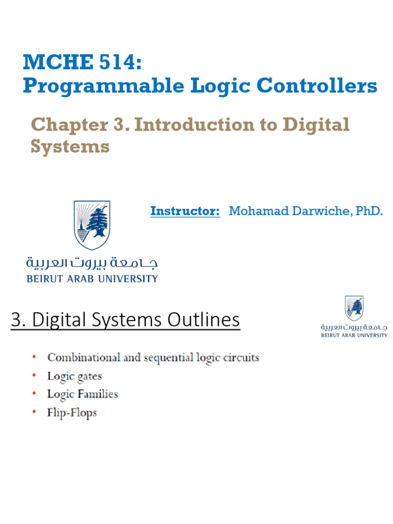 Chapter 3 - Introduction To Digital Systems | PDF | Logic Gate | Computer Engineering