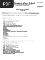 Short Stories Quiz with Answers | PDF | Plot (Narrative)