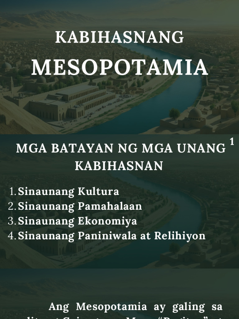 Ambag NG Mesopotamia | PDF