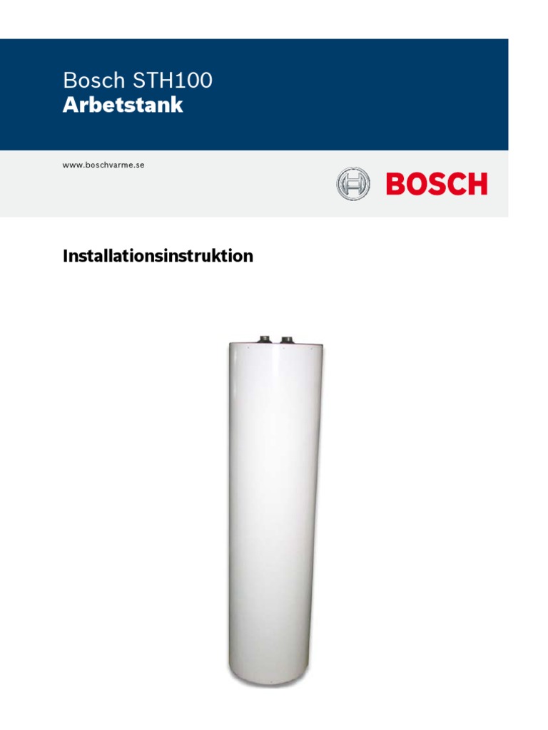 STH100 - Arbetstank Installationsinstruktion | PDF