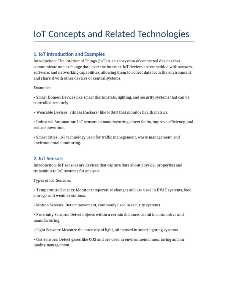IoT_Concepts | PDF | Internet Of Things | Osi Model