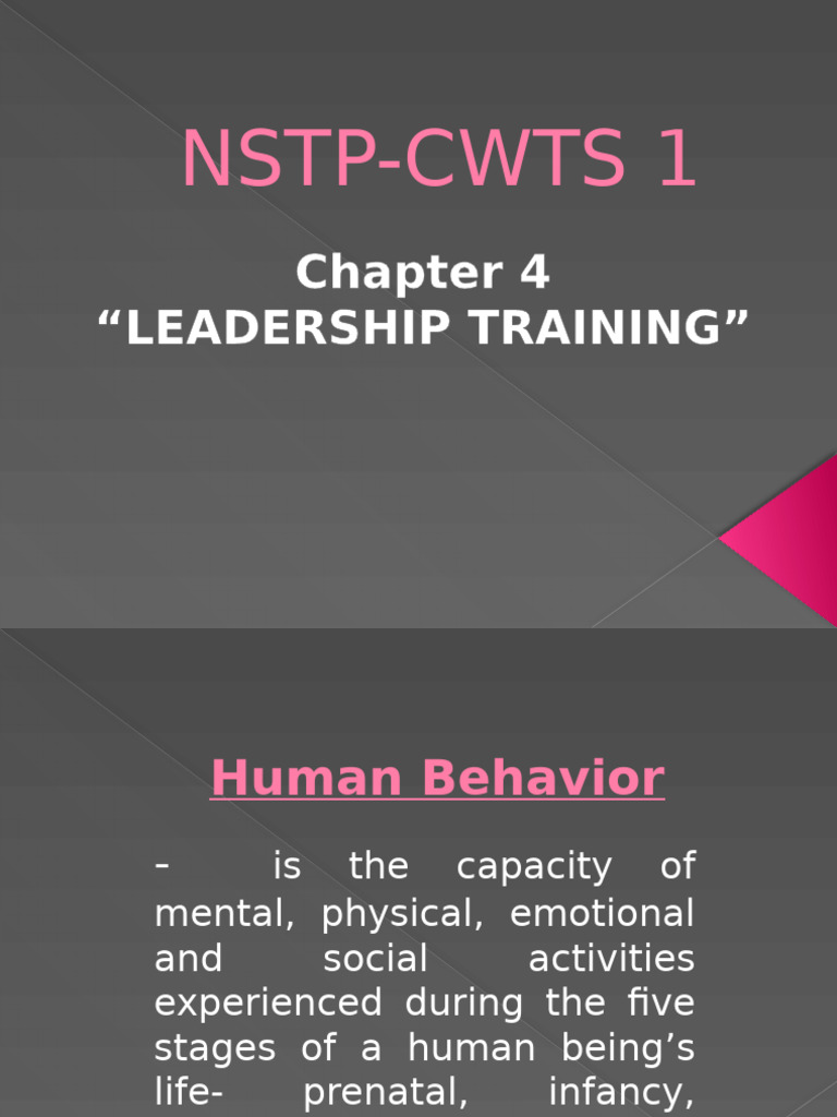 NSTP CWTS 1 Chapter 4 | PDF