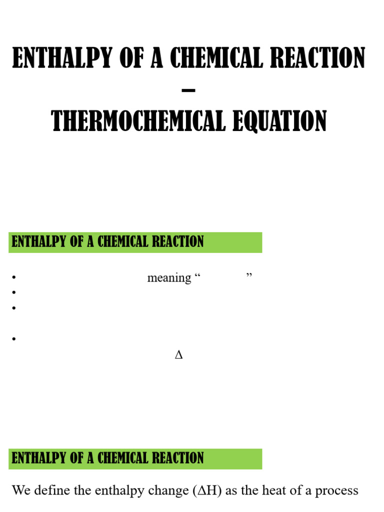 Enthalpy | PDF | Science & Mathematics