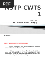 NSTP - CWTS Vision, Mission & Core Values | PDF | Social Science