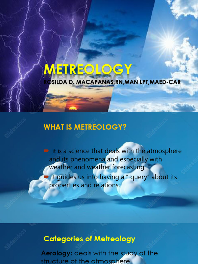 Metreology Introduction | PDF | Meteorology | Weather