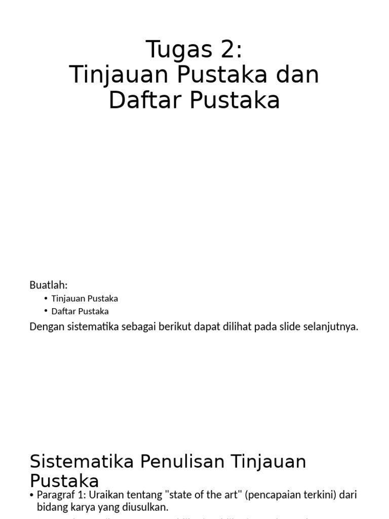 Tugas2 - Tinjauan Pustaka-Daftar Pustaka r0 | PDF