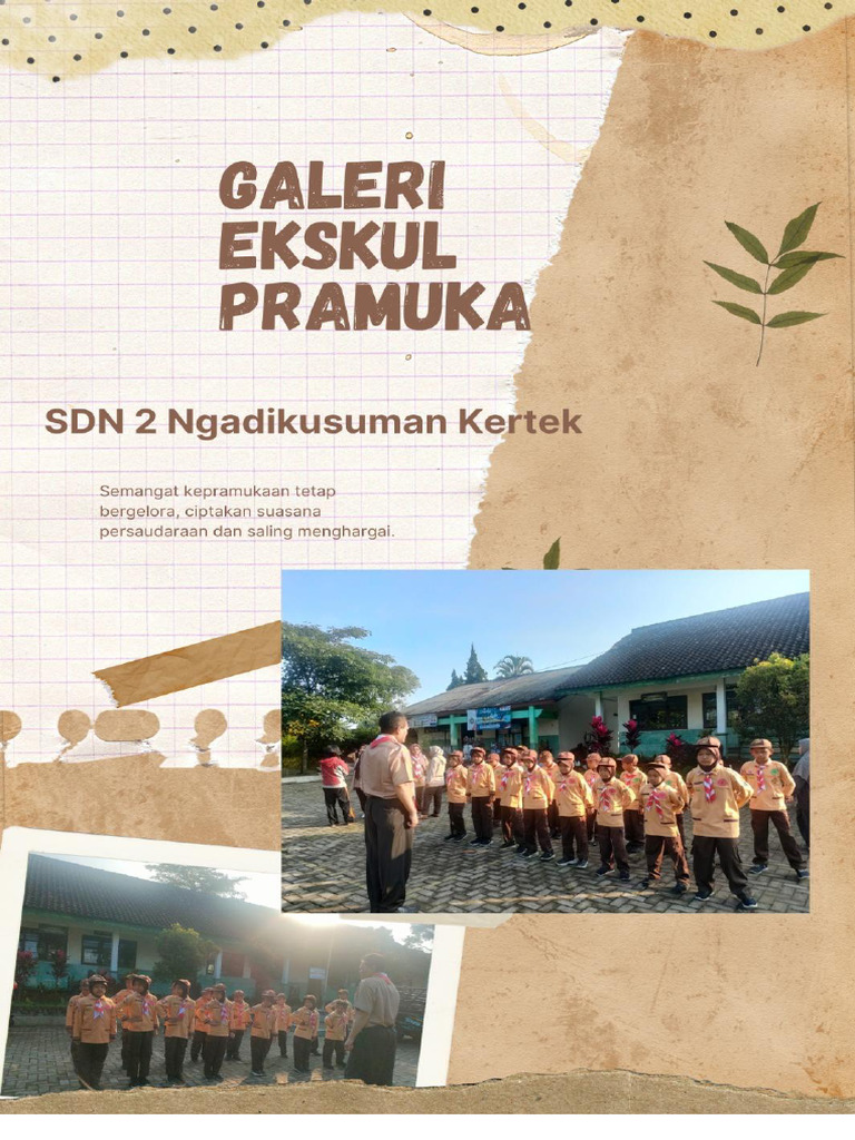 Ekskul Pramuka SDN 2 Ngadikusuman | PDF