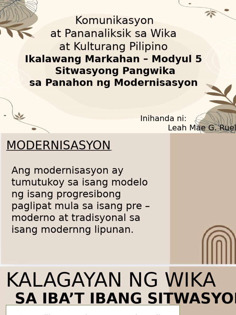 Report Filipino | PDF