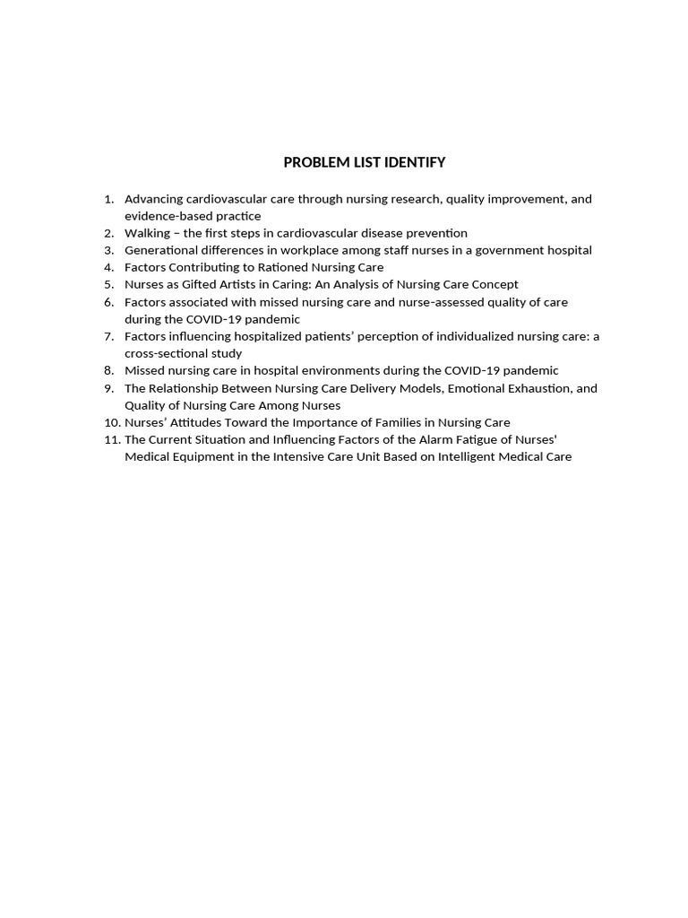 List of Problem | PDF